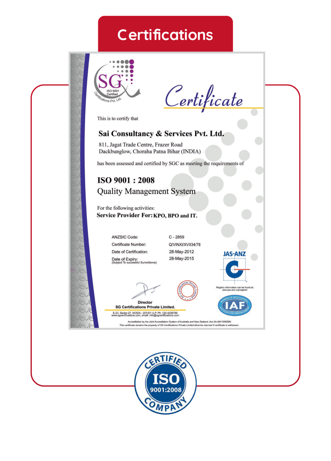 About US – Sai Consultancy And Services Pvt Ltd